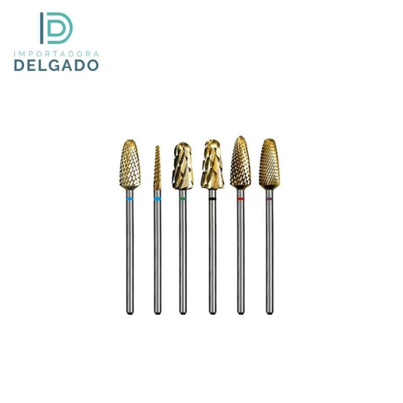 Fresa Dedeco Kit 6 Pz Dorado – Importadora Delgado