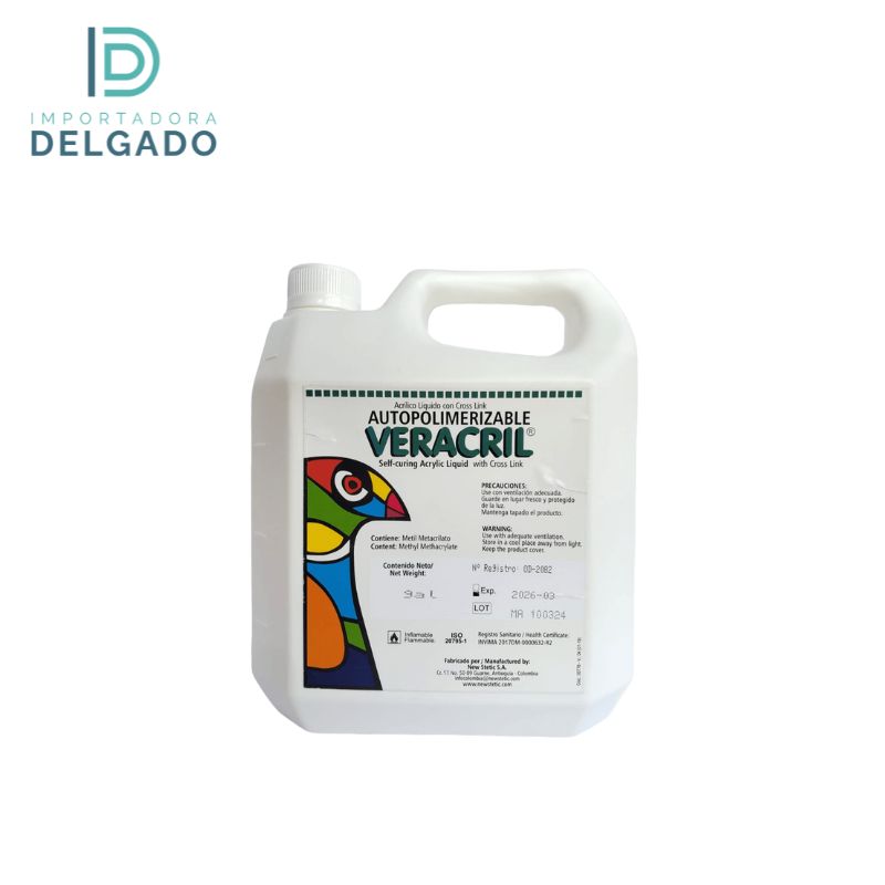 Acrilico Liquido New Stetic 1 Galon RAPIDO – Importadora Delgado