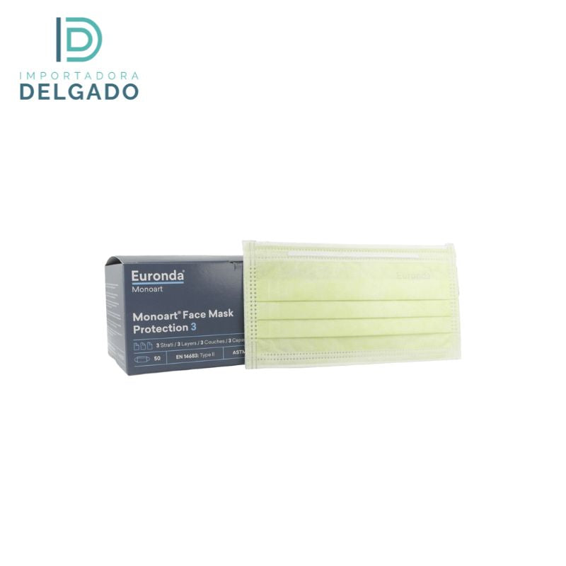 Mascarilla Euronda Plana Caja 50 Limon – Importadora Delgado
